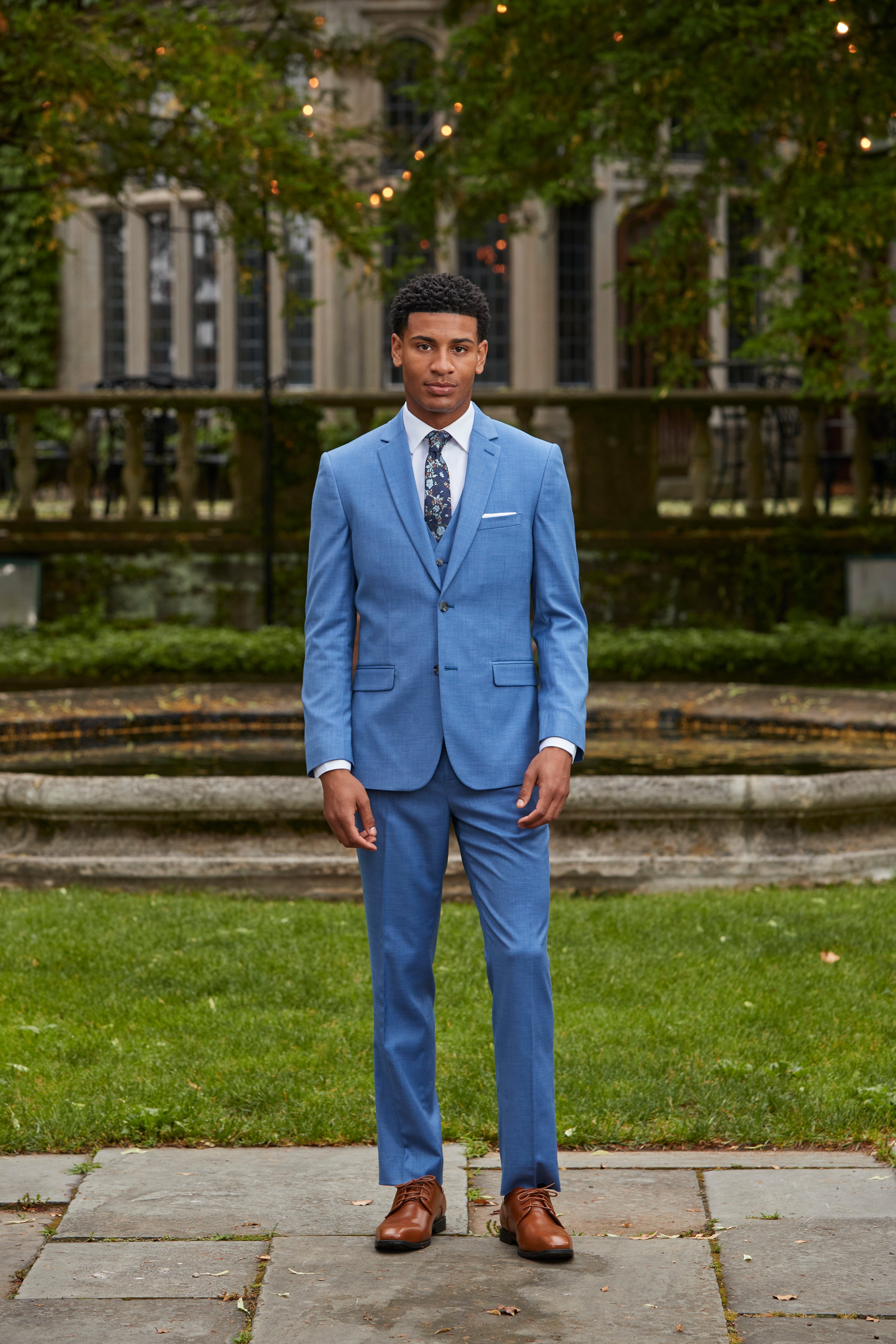 MENS "POWER STRETCH" SHARKSKIN SEPARATE - PANTS - MARINE BLUE – Fabian ...